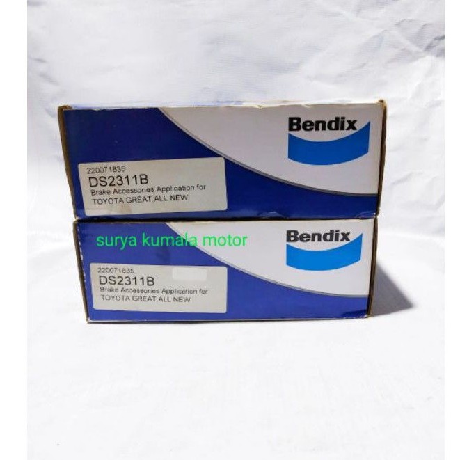 Jual KAMPAS REM BELAKANG TOYOTA GREAD COROLLA ALL NEW TWINCAM GL DS 2311 BENDIX | Shopee Indonesia