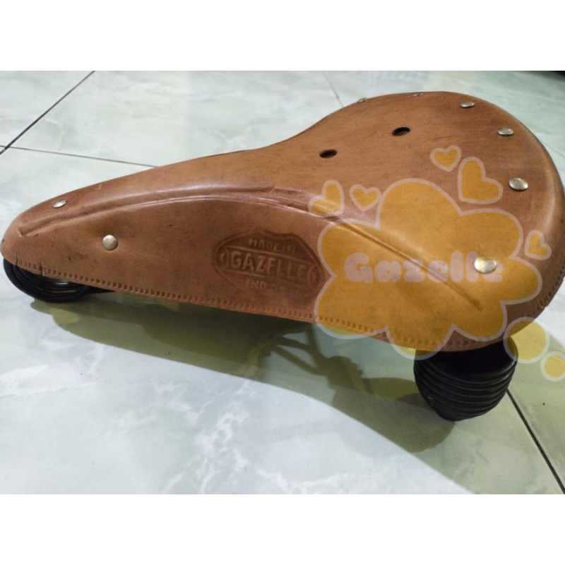Jual Sadel Kulit Karkap Sepeda Onthel Ontel Onta Dames Gazelle Raleigh ...