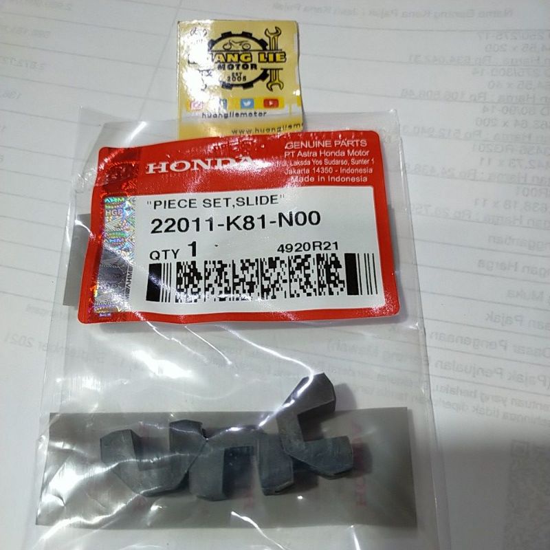 Jual karet rumah roller slider beat scoopy vario esp asli 22011k81n00 ...