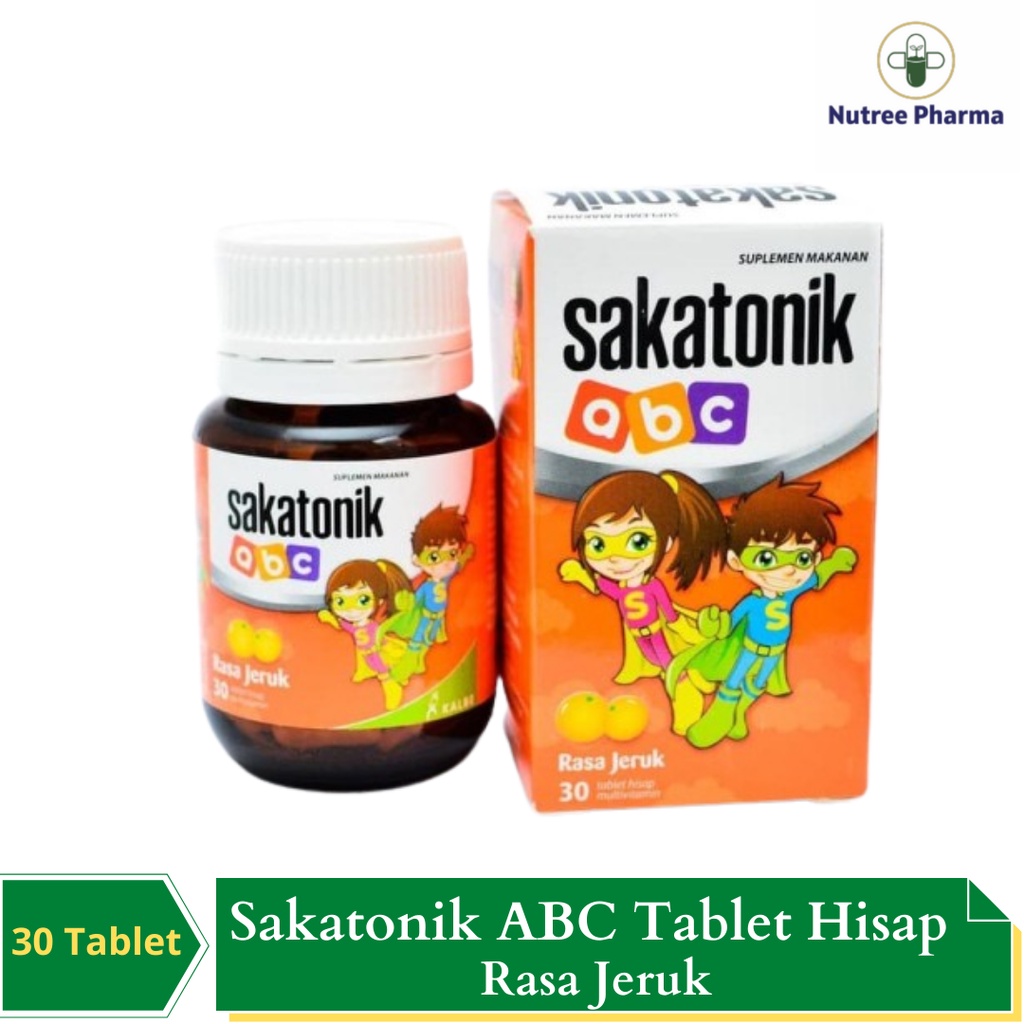 Jual SAKATONIK ABC JERUK 30 TABLET | Tablet Kunyah Anak | Multivitamin ...