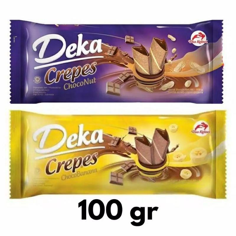 Jual DEKA CREPES CHOCO NUT DEKA CREPES CHOCO BANANA 100 gram | Shopee ...