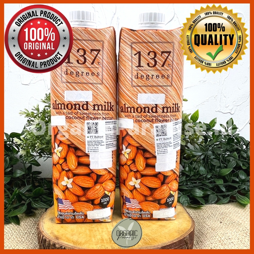 Jual 137 Degrees Almond Milk Original 1 Liter / Susu Almond 137 Original 1 Liter | Shopee Indonesia