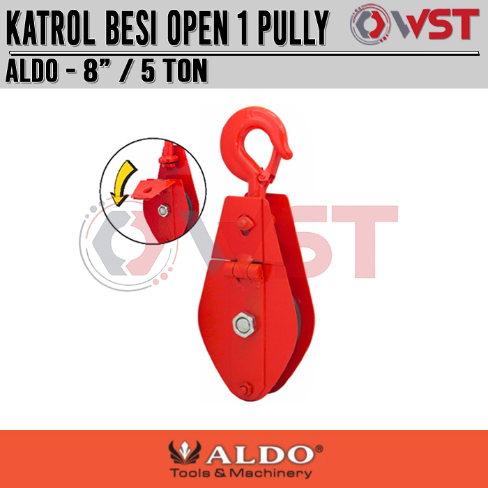 Jual Aldo Katrol Kerekan Timba 5ton / 8" / Katrol Sumur / Katrol Besi ...