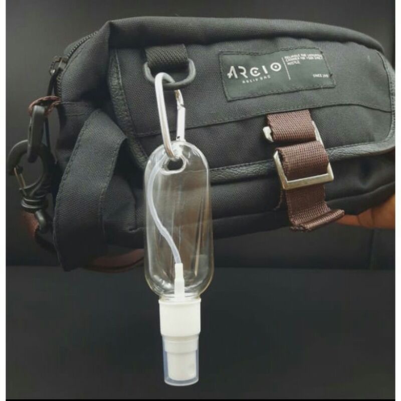 Jual BOTOL HANDSANITIZER SPRAY KOSONG 30ML+CARABINER | Shopee Indonesia