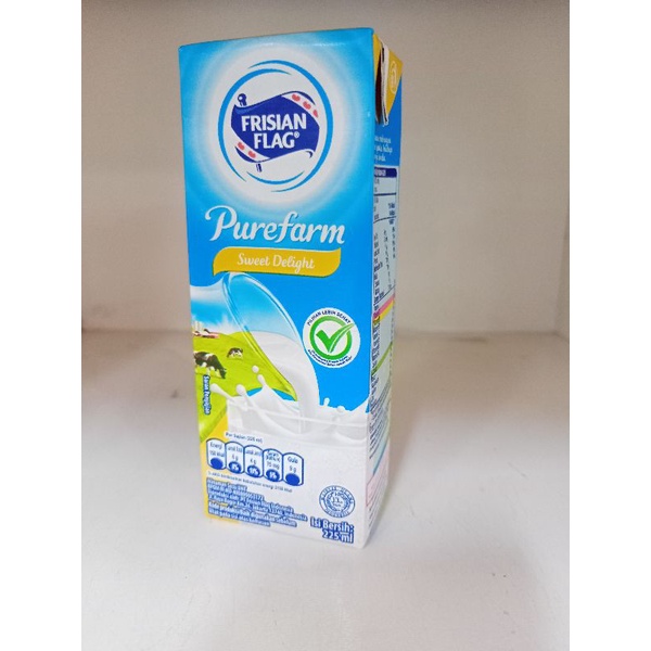 Jual Susu UHT Frisian Flag Purefarm 225ml/ Susu Bendera Kotak/ Susu Kotak/ Susu Cair | Shopee ...