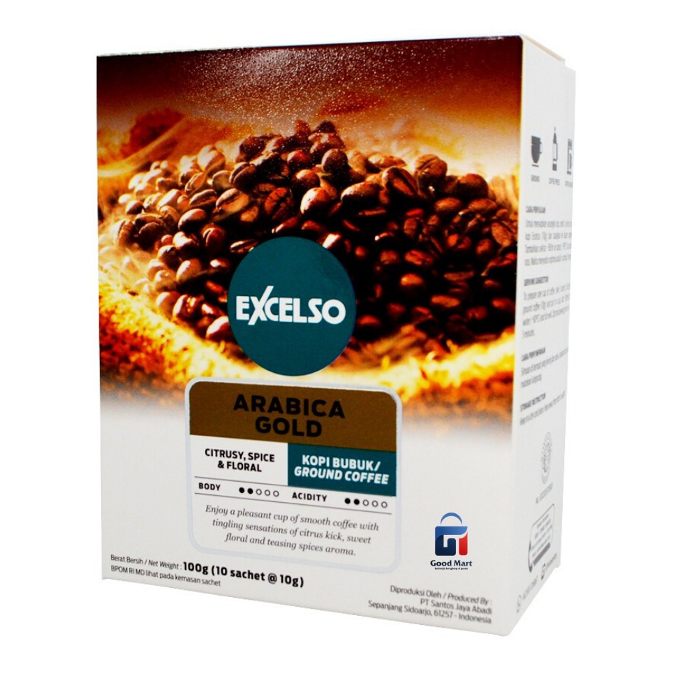 Jual Excelso Kopi Premium - Arabica Gold Kemasan Sachet - 10x10gr ...