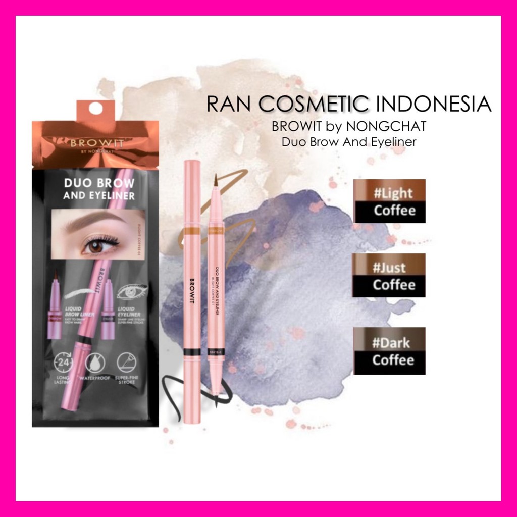 Jual NATCHA BEAUTY X BROWIT DUO BROW AND EYELINER 2IN1 SPIDOL ALIS 100% ORI NO HOLO RAN PREM ...