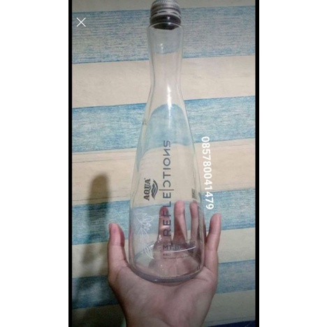 Jual Botol Aqua BEKAS (Botol beling bekas) aqua 380 ml , botol beling ...