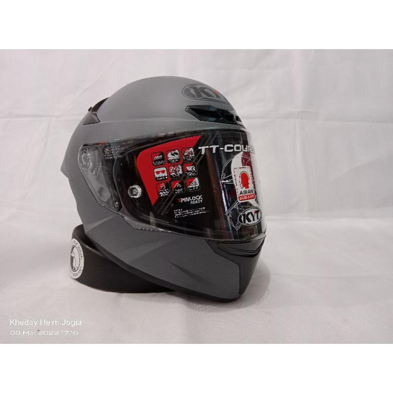 Jual KYT TT COURSE GORILAZ GREY LIMITED HELM FULL FACE PALING DICARI ...