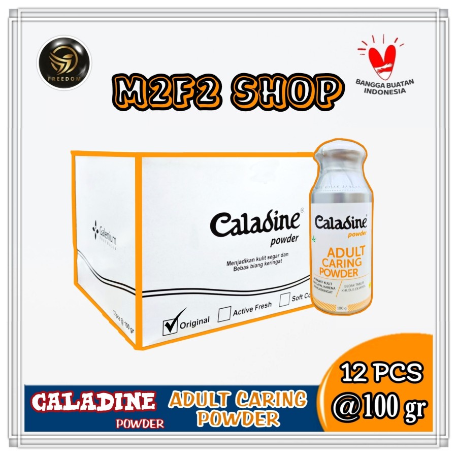 Jual Bedak Caladine Adult Caring Powder Original - 100 gr (Kemasan Pack ...