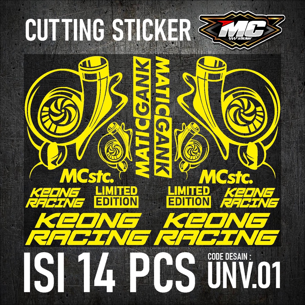 Jual Cutting Sticker Striping Motor Scoopy Fullset isi 14 PCS Stiker ...