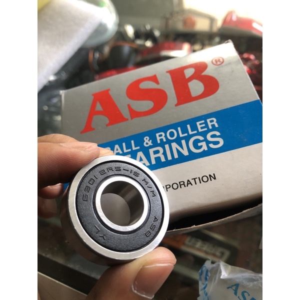 Jual Laker Bearing ASB 6301-2RS-15mm Lahar Bering 6301-2rs 15mm Original Asb | Shopee Indonesia
