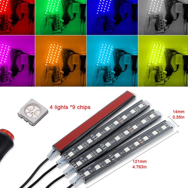 Jual Baru LAMPU LED KOLONG DASHBOARD RGB MULTI COLOUR COLOK LIGHTER ...