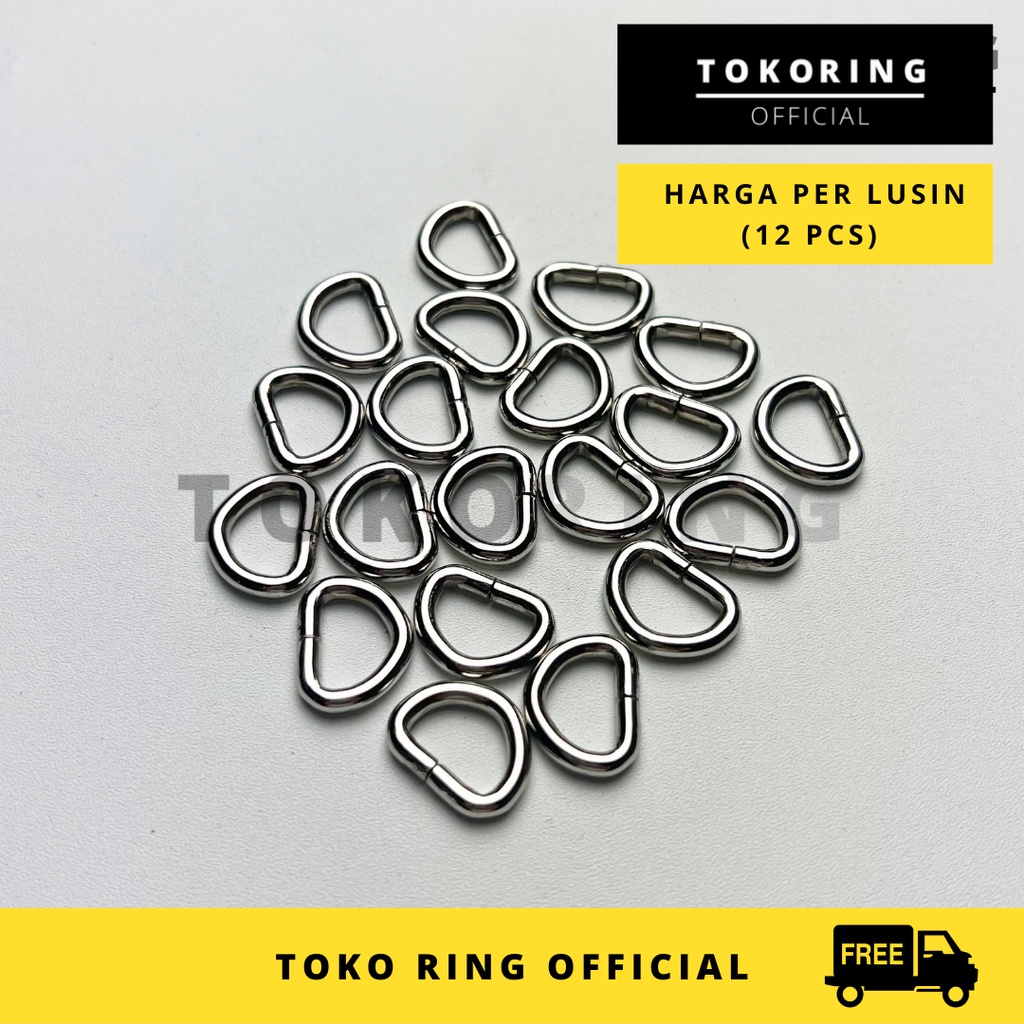 Jual Ring D 1,3 cm tebal 3,3 mm tinggi 1 cm Nikel - Toko Ring Official ...