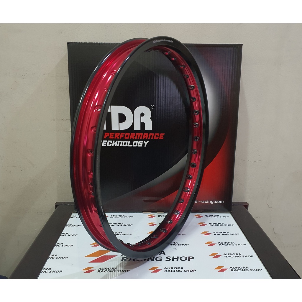 Jual Velg - Rim TDR Wx Shape Two Tone 17 x 160 warna Black Red | Shopee ...