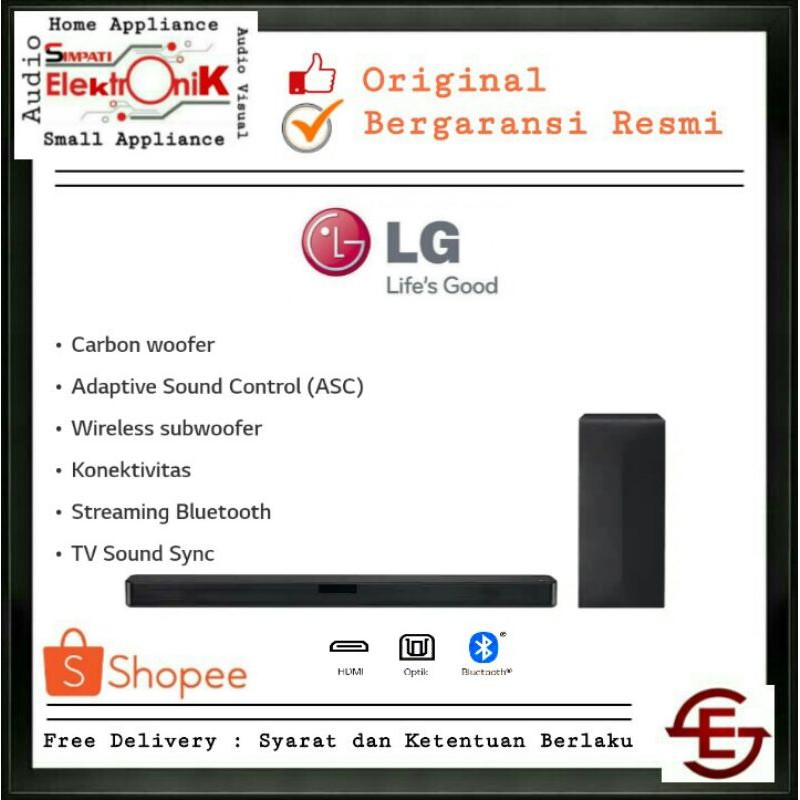 Jual LG SOUNDBAR SL4 2.1CH 300W SPEAKER WIRELESS LG SL4 | Shopee Indonesia
