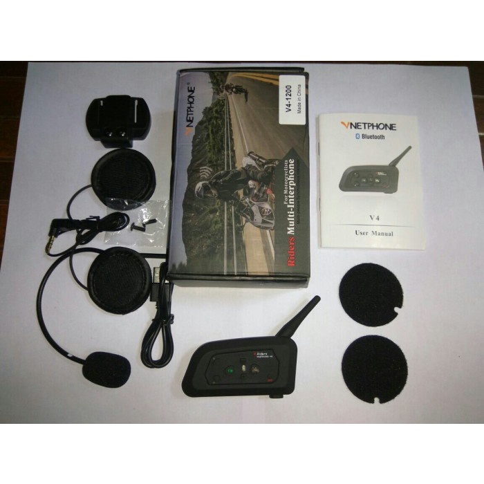 Jual motor-rompi- bluetooth rider, intercom v4, vnetphone -rompi-motor. | Shopee Indonesia