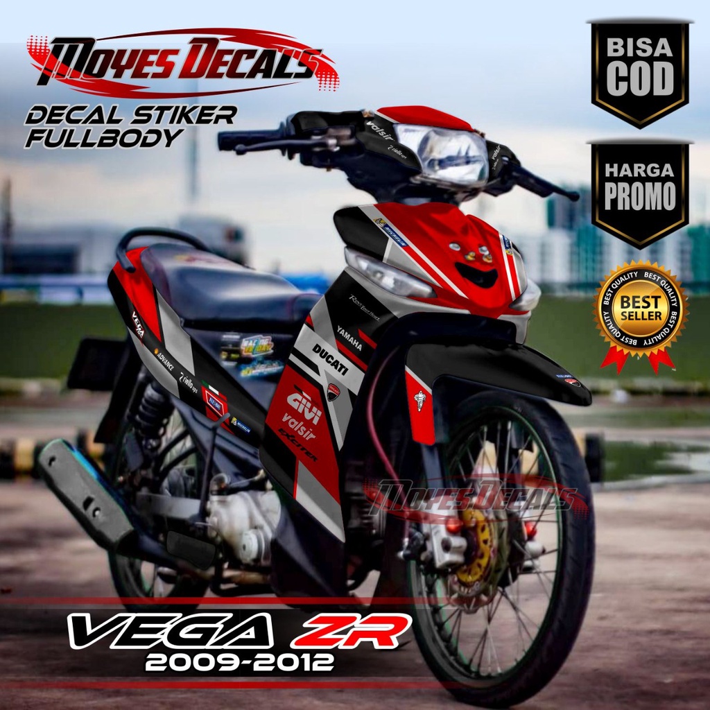 Jual Decal Yamaha Vega Zr Full Body Motif Ducatii | Shopee Indonesia