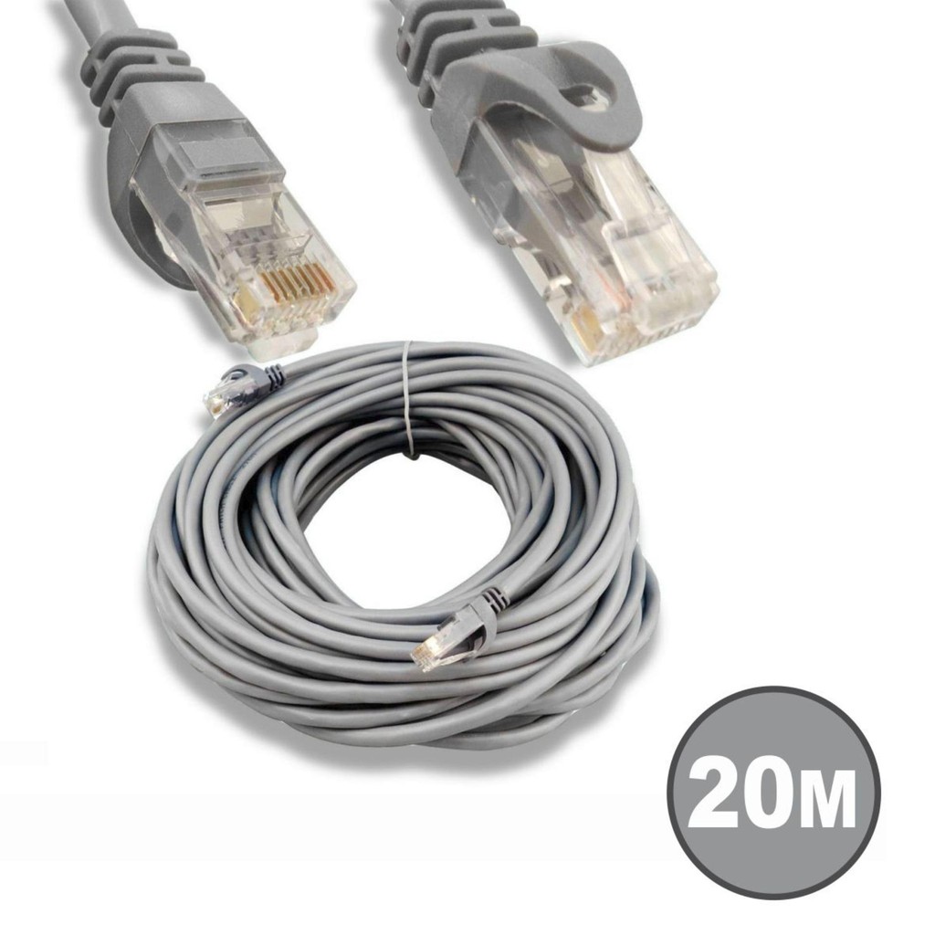 Jual Kabel lan cat 5 20 meter - Cable lan utp cat5 20m | Shopee Indonesia