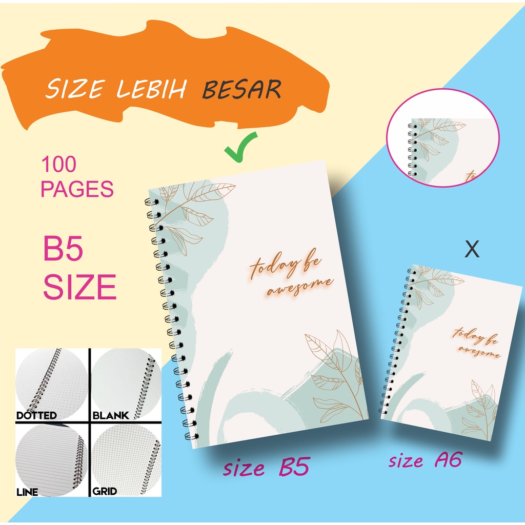Jual NOTEBOOK JURNAL B5 BUKU CATATAN BUKU TULIS DIARY AGENDA PLANNER ...