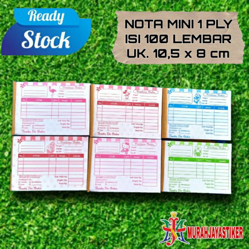 Jual NOTA MINI 1 PLY ISI 100 LEMBAR | Shopee Indonesia