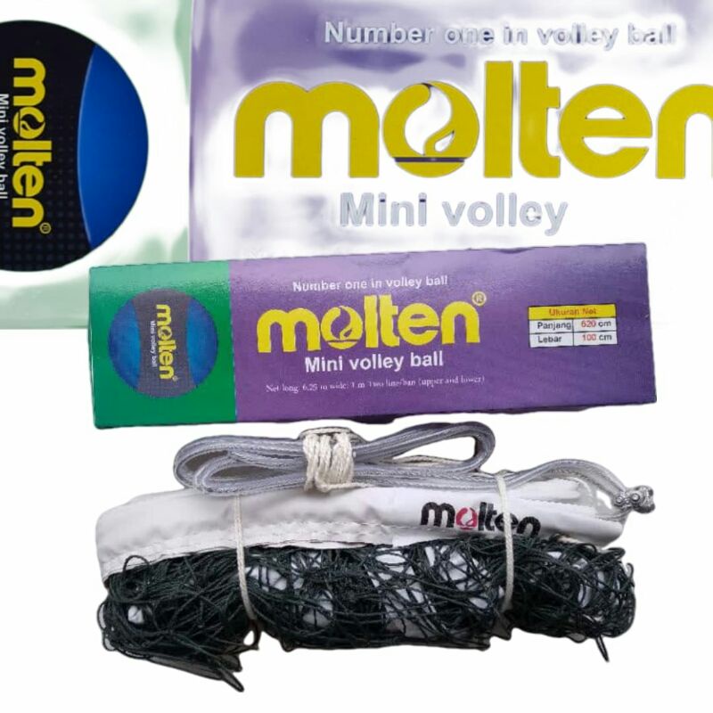 Jual Molten Jaring Net Lapangan Voli Mini Ukuran Anak SD Dilengkapi ...