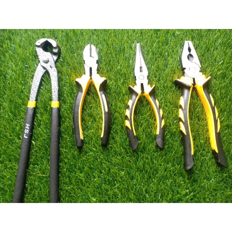 Jual Paket 4 Tang - Tang Kombinasi, Tang Lancip, Tang Catut | Shopee ...