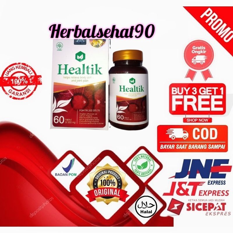 Jual Healtik Obat Herbal Asli Atasi Asam Urat Rematik Nyeri Sendi ...
