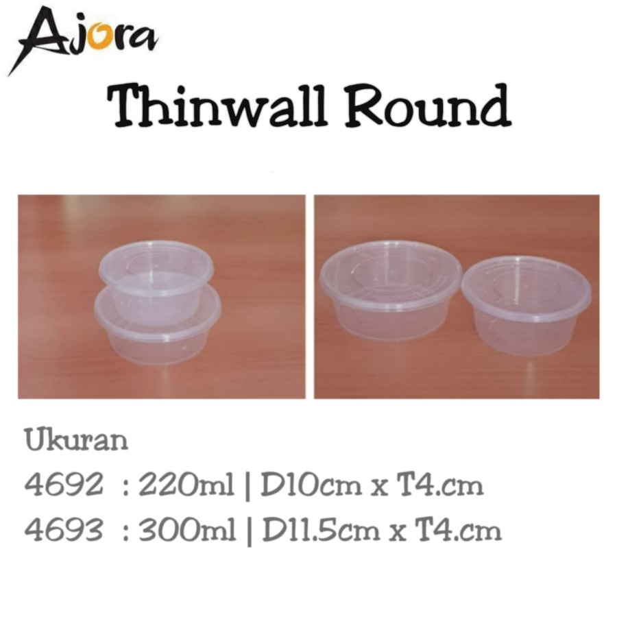 Jual Thinwall Round 300ml Mangkok Kemasan Makanan | Shopee Indonesia