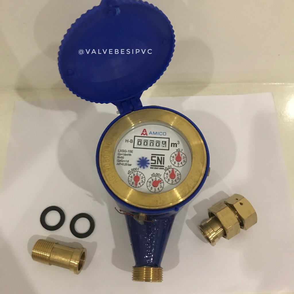 Jual Watermeter Amico / Water meter Amico / meteran air /flow meter 1/2 ...