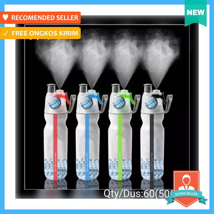 Jual New B Sports Spray Water Bottle Insulated & Keep Cool 500 Ml H ...