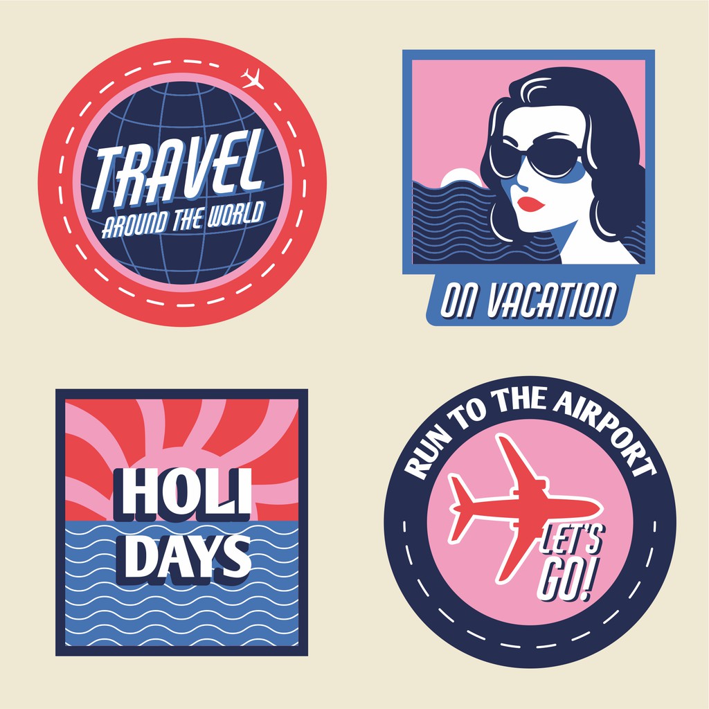 Jual stiker holiday liburan vibes estetik custom vinyl indoor outdoor ...