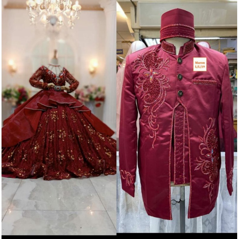 Jual GAUN PENGANTIN BARBIE GOTIK MEWAH BEREKOR MODERN //GAUN | Shopee ...
