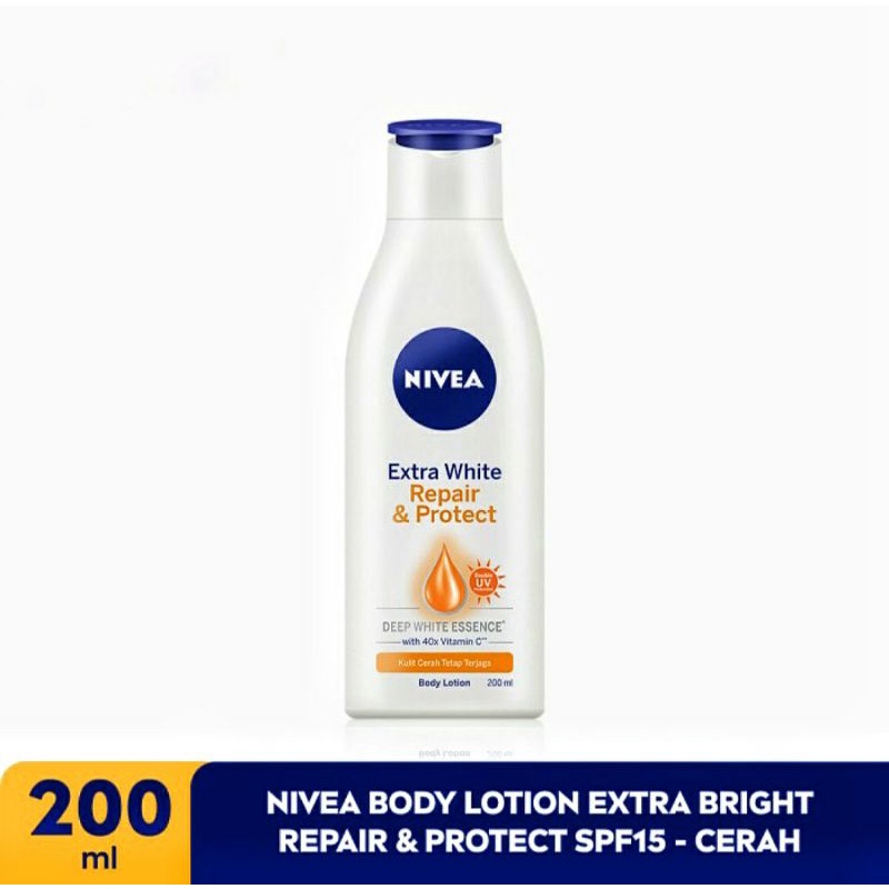 Jual Nivea Extra White Repair And Protect Spf15 Lotion 200ml Shopee