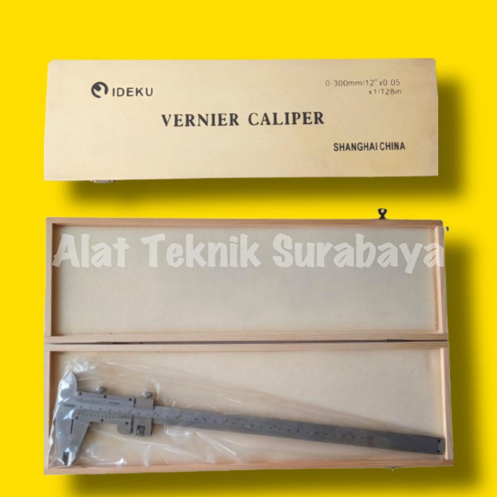 Jual SIGMAT IDEKU 12" INCH X 0.05 0-300 MM 1/128 VERNIER CALIPER SIGMA ...
