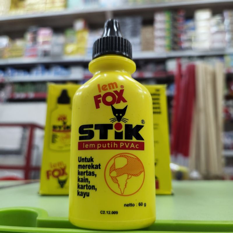 Jual Lem FOX Stik PVAc 60g / Lem Fox Stik (PCS) | Shopee Indonesia