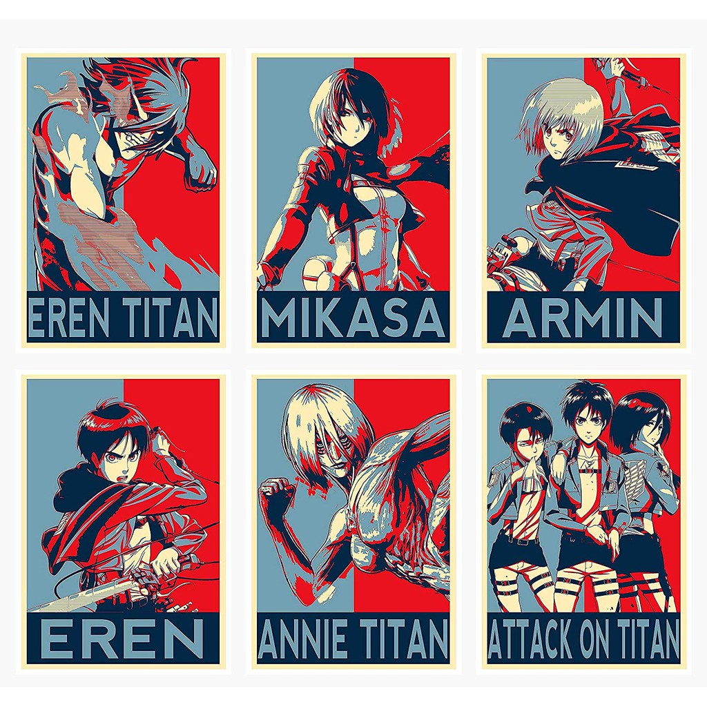 Jual Poster Propaganda Anime Manga Attack On Titan (AOT) Shingeki No ...