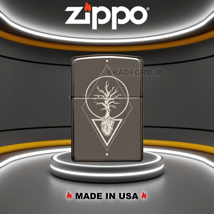 Jual Zippo Heart Of Tree Design 49687 Original Made In USA Garansi ...