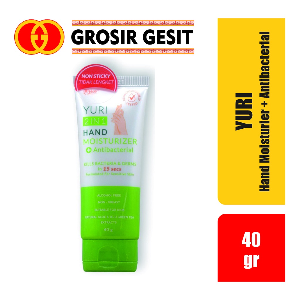 Jual Yuri 2 in 1 Hand Moisturizer Antibacterial 40 GR | Shopee Indonesia