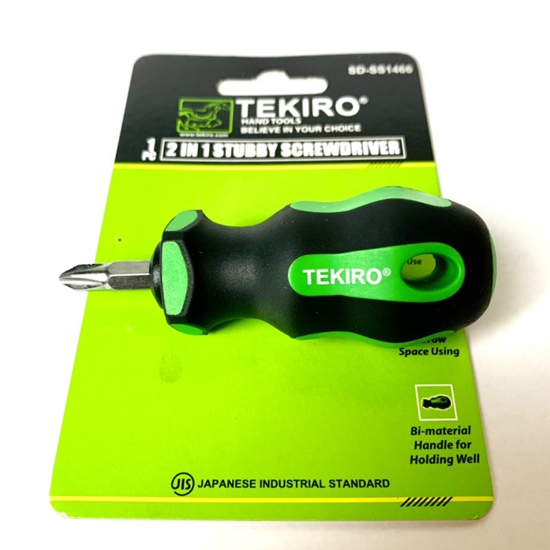 Jual TEKIRO OBENG STUBBY DUA ARAH Tekiro 2 IN 1 STUBBY SCREWDRIVER ...