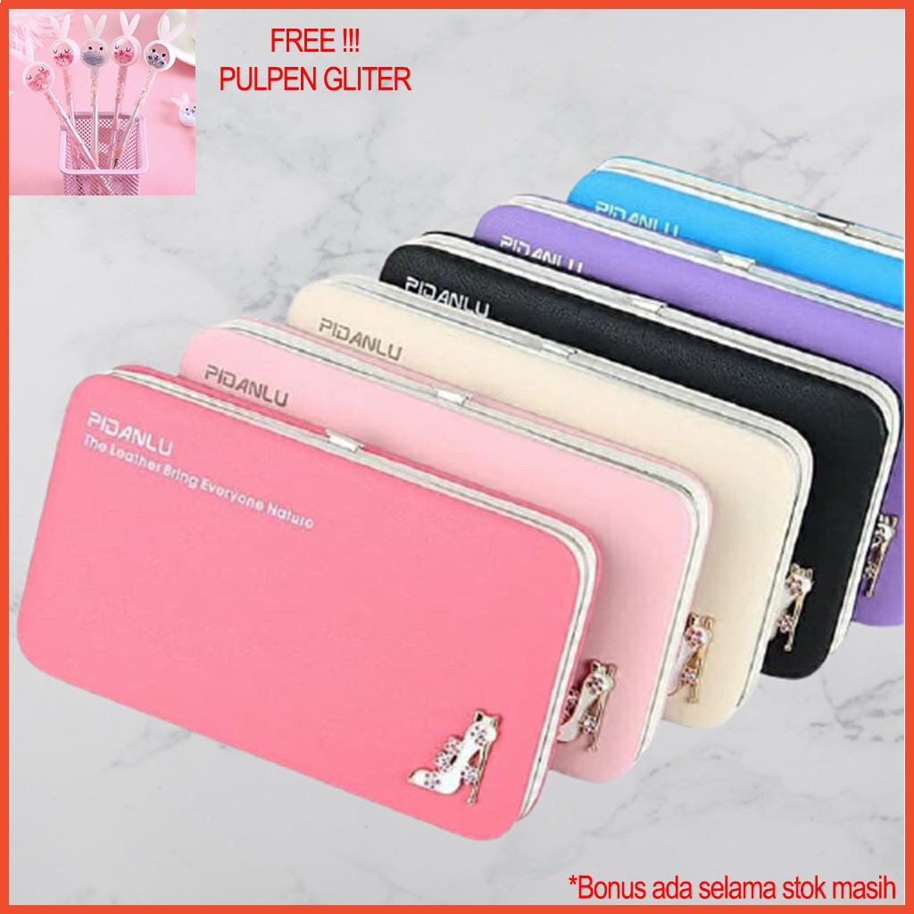 Jual A1 Promo Dompet Wanita Lucu Elegan Bahan Taiga Ukuran Warna Ungu ...