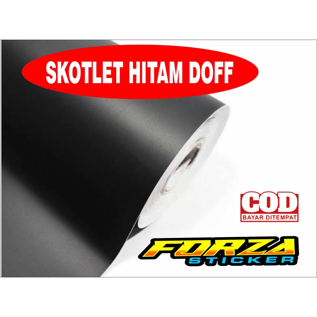 Jual Stiker Hitam Doft Ukuran lebar/Panjang 45 cm x 1 meter Skotlet ...