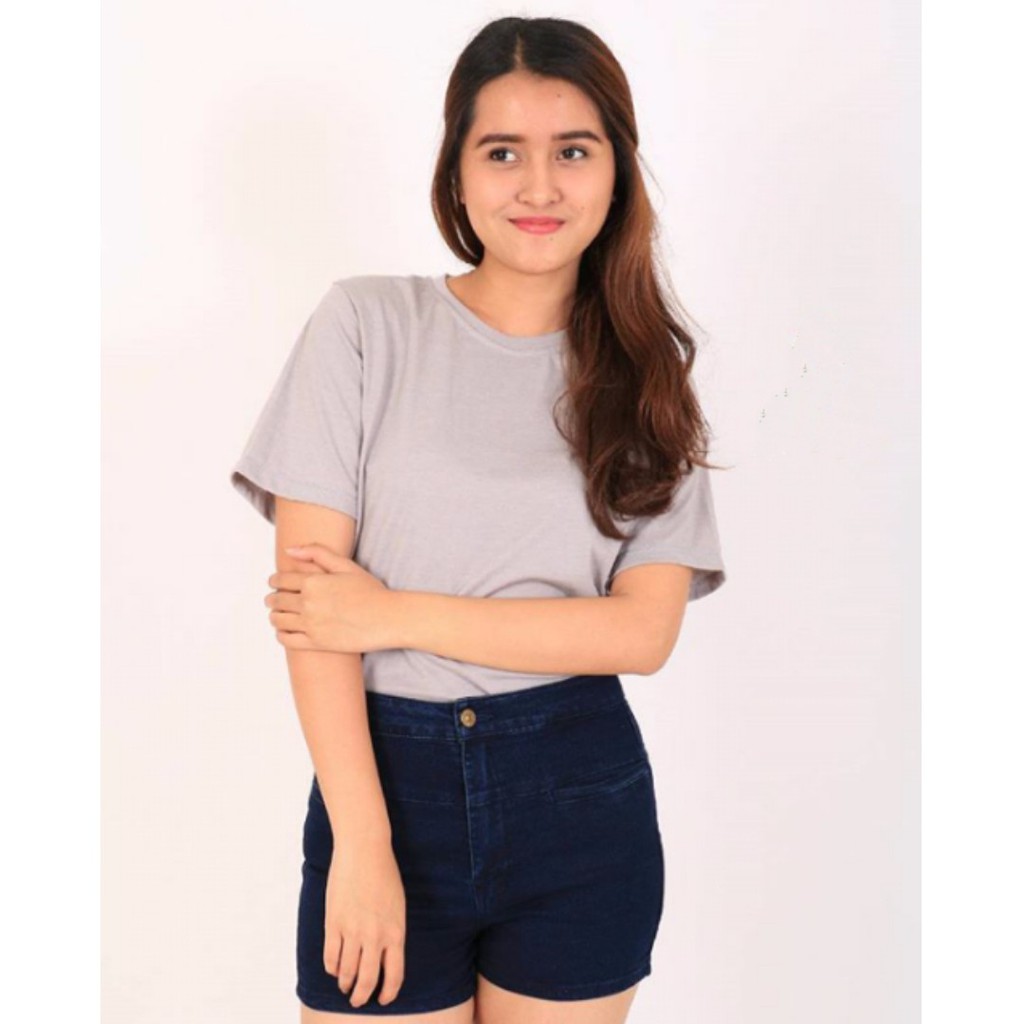 Jual kaos polos premium tshirt katun combed polosan hitam putih navy ...