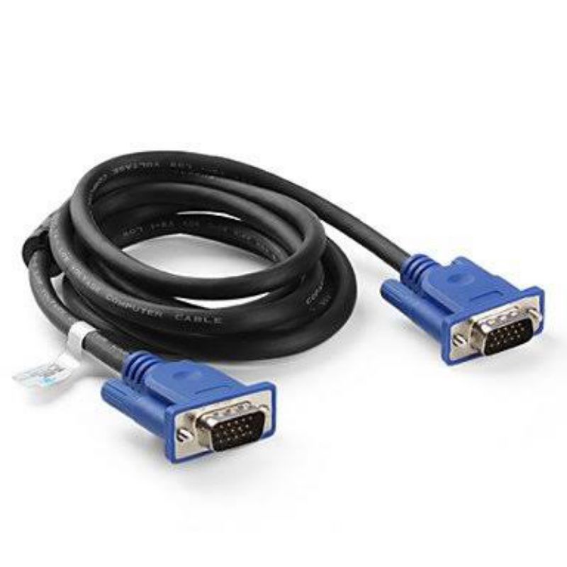 Jual Kabel VGA To VGA Male to Male Laptop Monitor Proyektor 5 Meter | Shopee Indonesia
