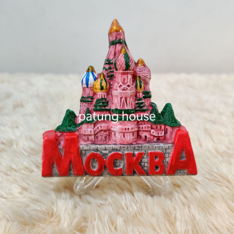 Jual Fridge Magnet Kulkas Souvenir Russia Rusia Mockba Moscow Moskow ...