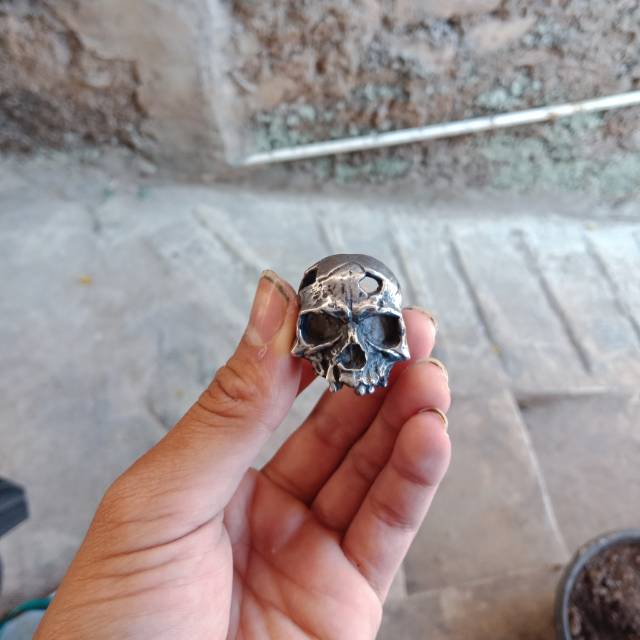 Jual Skullring-ringskull-cincin tengkorak-fourspeed metalwerks raftaskull original | Shopee ...
