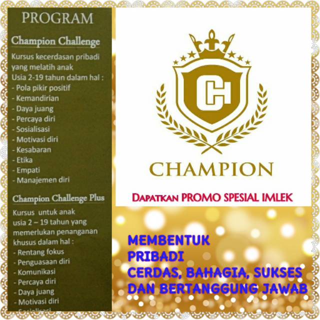 Jual PROGRAM CHAMPION CHALLENGE PLUS | Shopee Indonesia