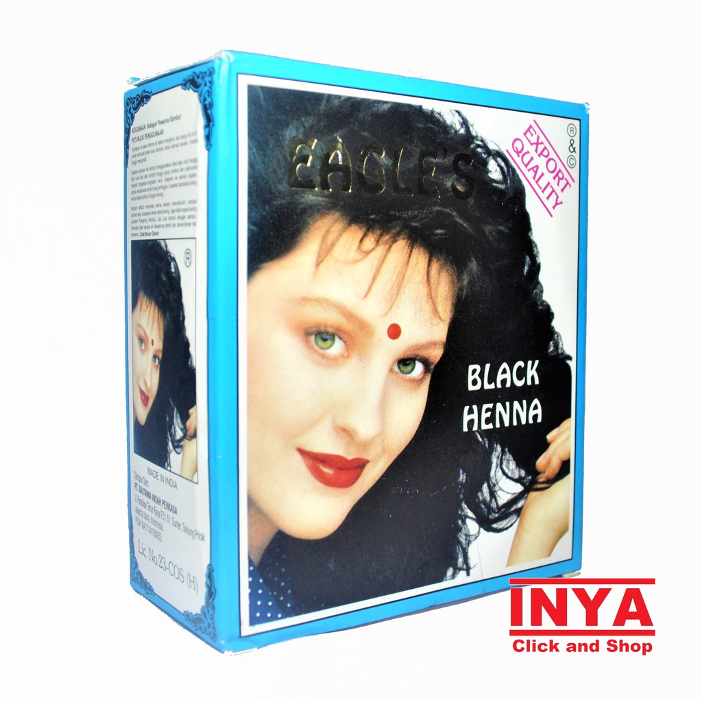 Jual EAGLES BLACK HENNA HAIR DYE 10x6 Bungkus / BOX - Semir Rambut ...