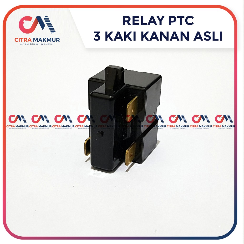 Jual Relay PTC 3 kaki kanan atas bawah Kulkas kotak hitam refrigerator ...