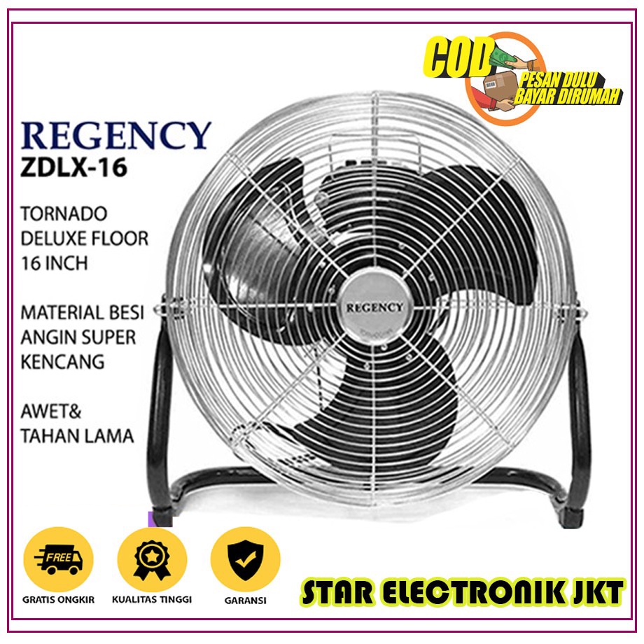 Jual REGENCY ZDLX 16 Kipas Angin Tornado Duduk Meja/Floor Fan -16 inch | Shopee Indonesia